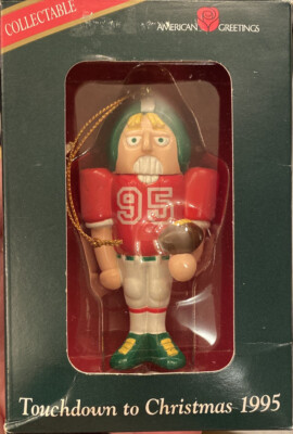 American Greetings Touchdown to Christmas Football Player Nutcracker ...