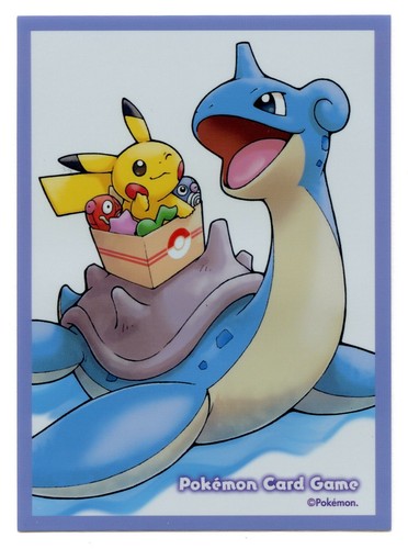 Lapras & Pikachu Ride Along Individual Card Sleeve 2021 Pokemon Center ...