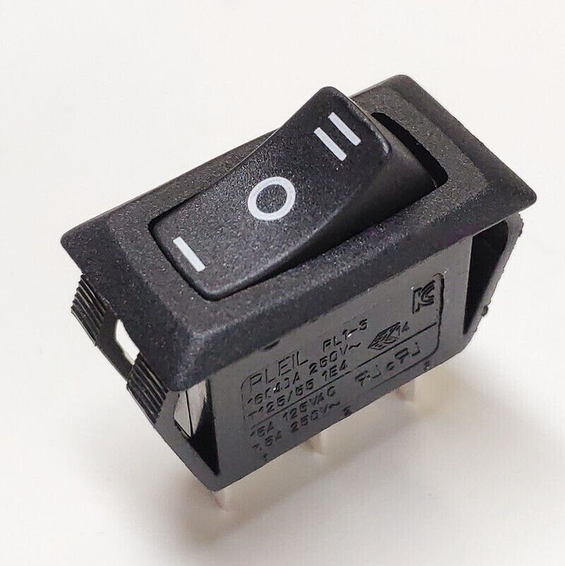 for RLEIL RL1-5 3-Pin 3 Positions 16A 250VAC T125/55 Black Button ...