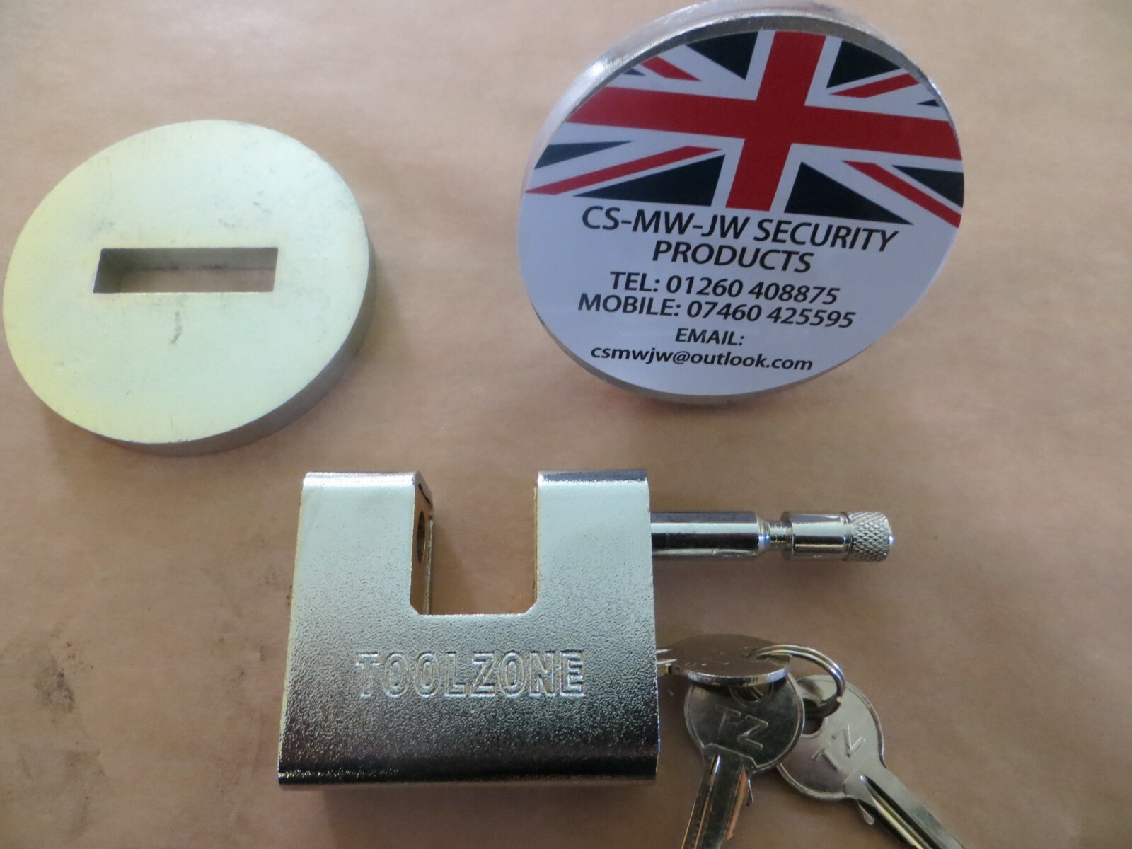 Heavy Duty Trailer Hitch Lock PL 40mm & 50mm Eye Couplings security ...