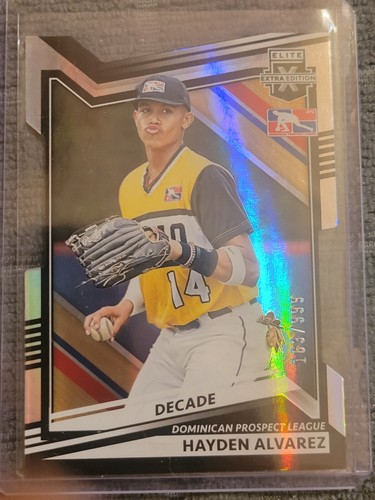 2022 Elite Extra Edition Decade Dominican Prospect Hayden Alvarez 163/ ...