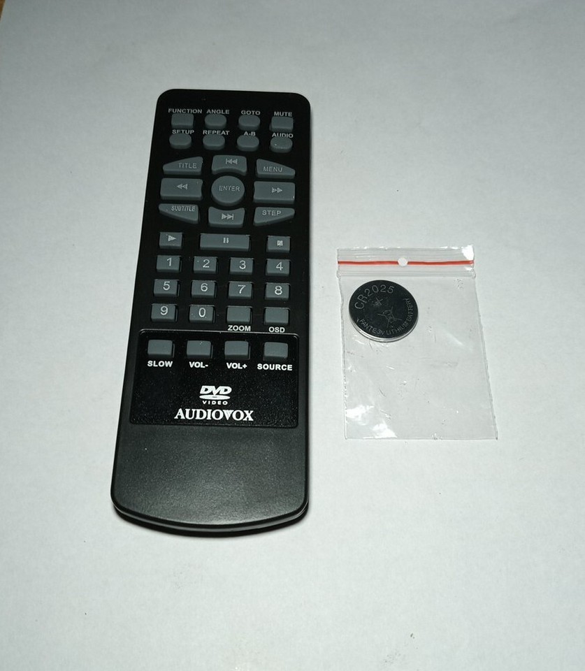 Genuine AUDIOVOX 13651570 DVD Video Player OEM Replacement Black Remote ...