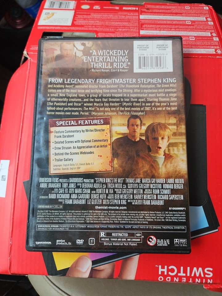 The Mist (DVD, 2007) | eBay
