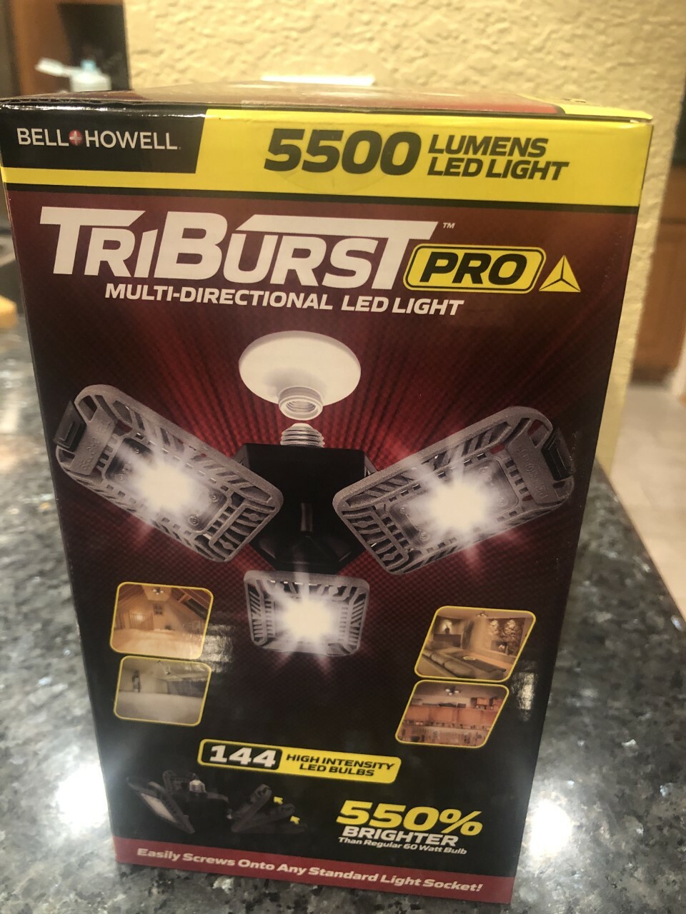 NEW TRIBURST Pro, Bell+Howell High Intensity Lighting with 144 LED Bulb ...