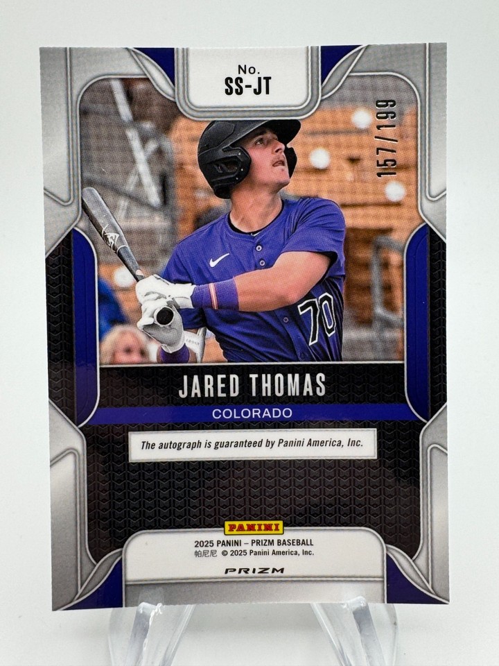 2025 Prizm Baseball JARED THOMAS Pulsar Sensational Signatures Auto ...