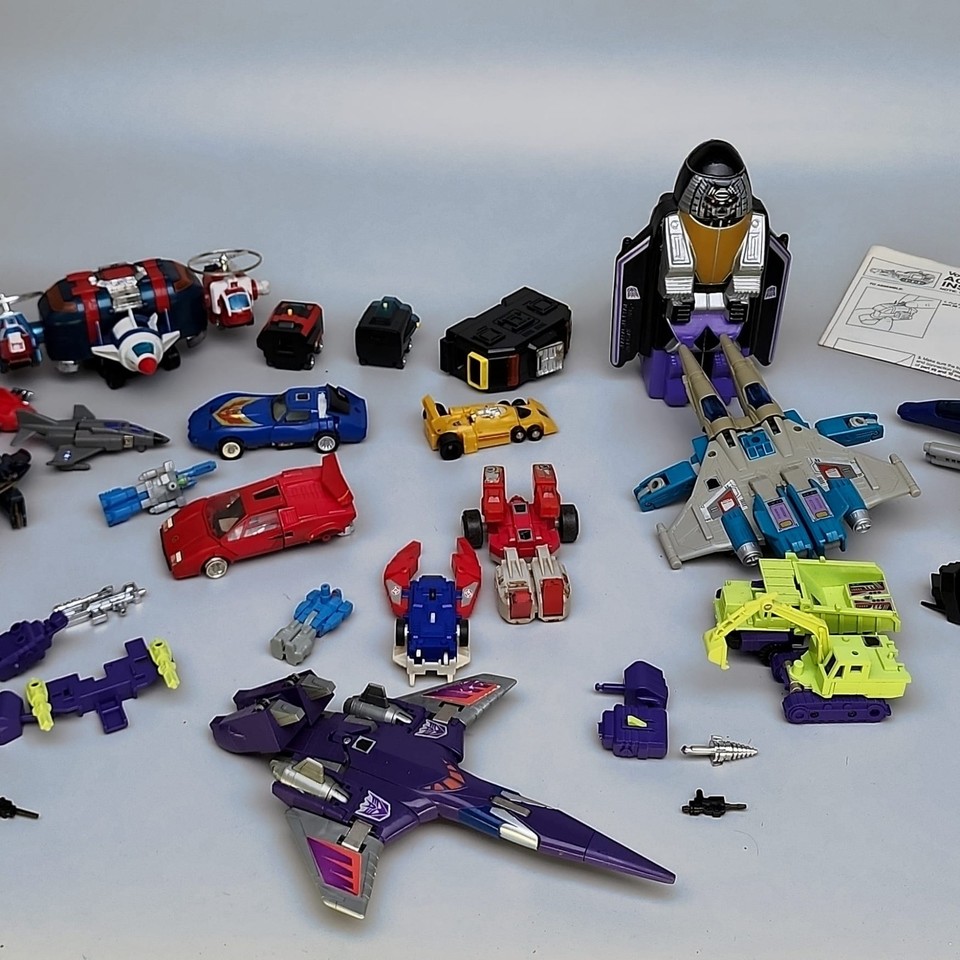 G1 Transformers Lot Gobots Constructicons Devastator Astrotrain Parts ...