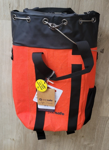Pacsafe anti theft backpack 15L Safe Travels | eBay UK