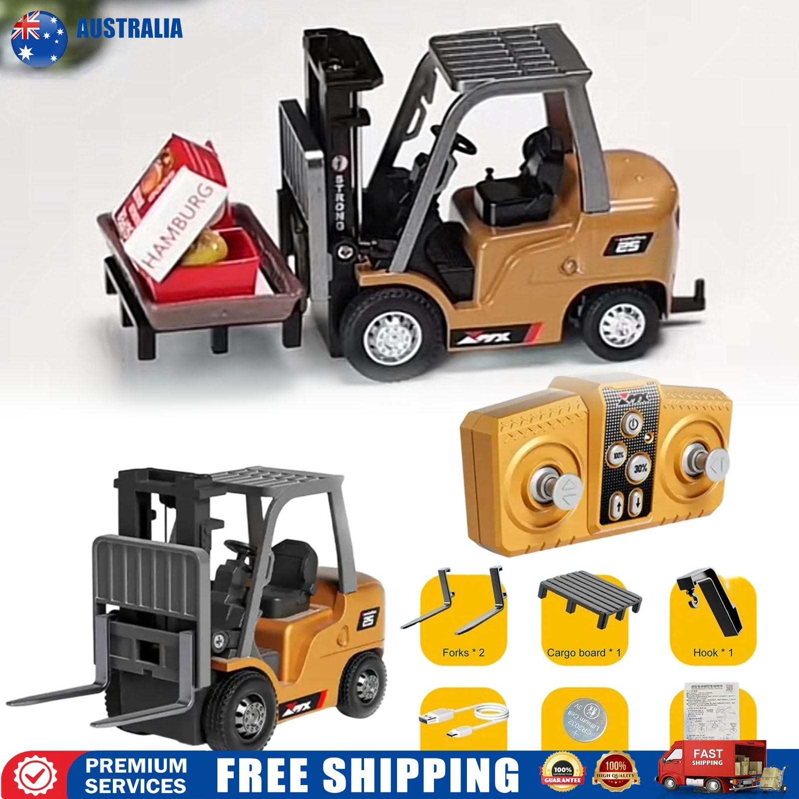 1/64 RC Forklift Toy,7CH 2 Mode Mini Remote Control Forklift Truck, 2 ...