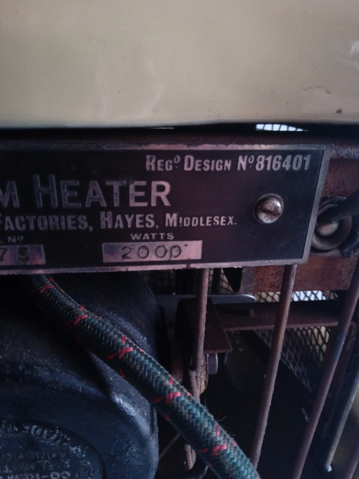 Antique Enamel industrial design HMV Beehive Room Heater by Christian ...