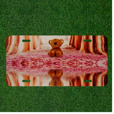 Custom Personalized License Plate Auto Tag With Stunning Teddy Bear ...
