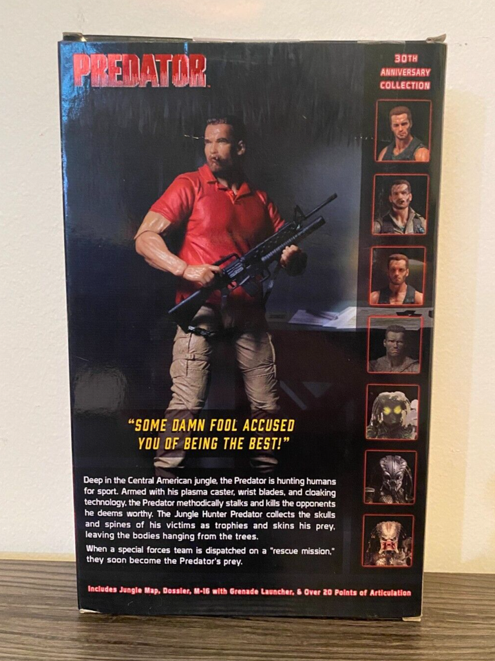 NECA 30th Anniversary Predator - Jungle Briefing Dutch 7" Action Figure ...