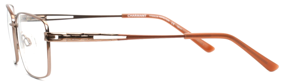 CHARMANT CH12163 RO Rose Gold Womens Rectangle Full Rim Eyeglasses 53 ...