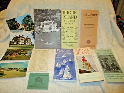 Vintage~RHODE ISLAND Travel Brochures~Maps~Postcards | eBay