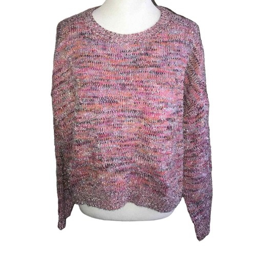 WILD FABLE PINK MULTICOLOR LIGHTWEIGHT PULLOVER SWEATER LARGE | eBay