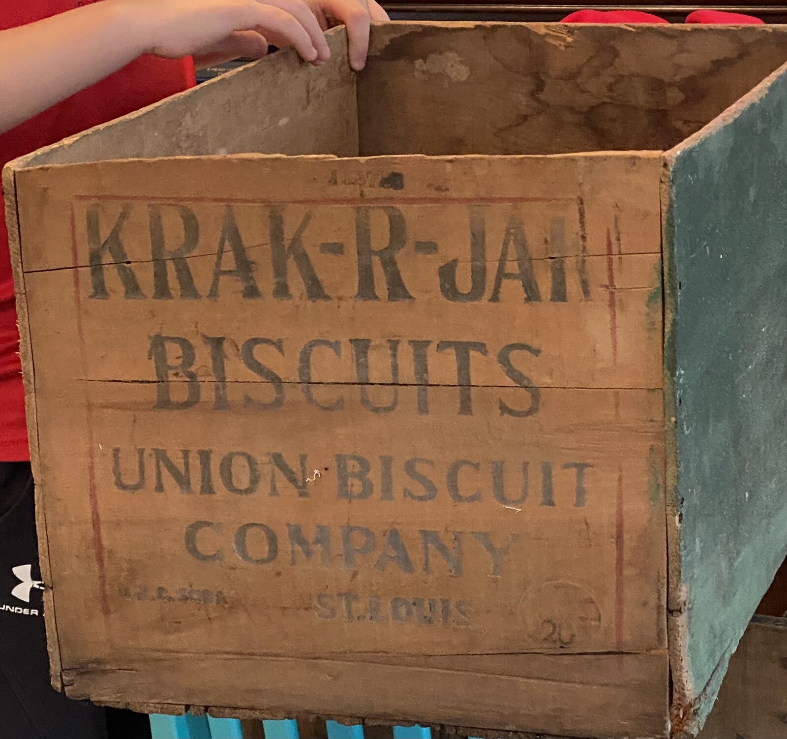 RARE EARLY 1900’s KRAKR JAK (cracker jack) WOOD CRATE POPLAR BLUFF ...