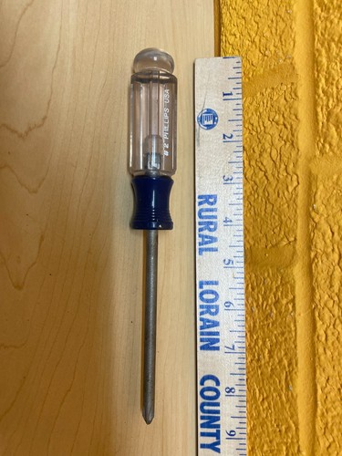 Craftsman 41295 H WF 8" Phillips #2 Blue & Clear Screwdriver Made in ...