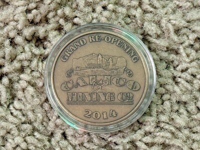 Knott's Berry Farm Souvenir Coin Calico Mining Co Re-Opening 2014 RARE ...
