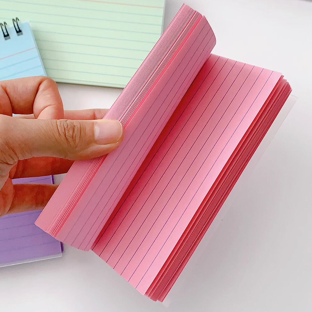 3packs Note Taking Learning Study Portable Binder Ring Index Card Cue ...