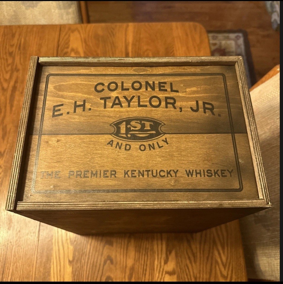 EH Taylor Commemorative Wood Box Crate Only | eBay