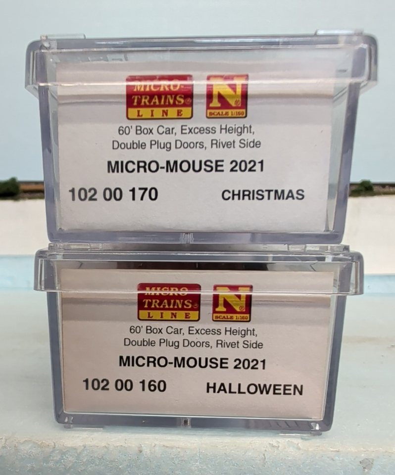 N Scale micro trains 10200170 & 10200160 Micro Mouse 2021 Christmas ...