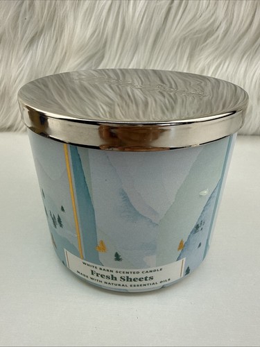 White Barn Fresh Sheets 3 Wick Candle New | eBay