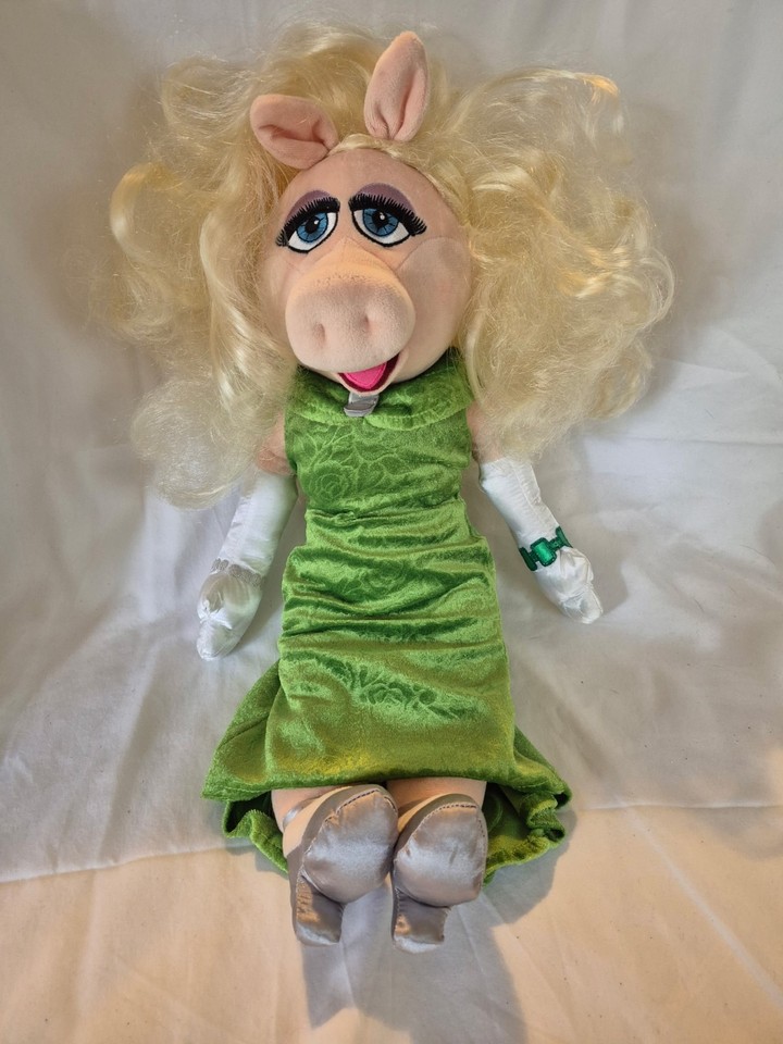 20" MISS piggy Green Dress Doll From The Muppets ,, Very Clean ...