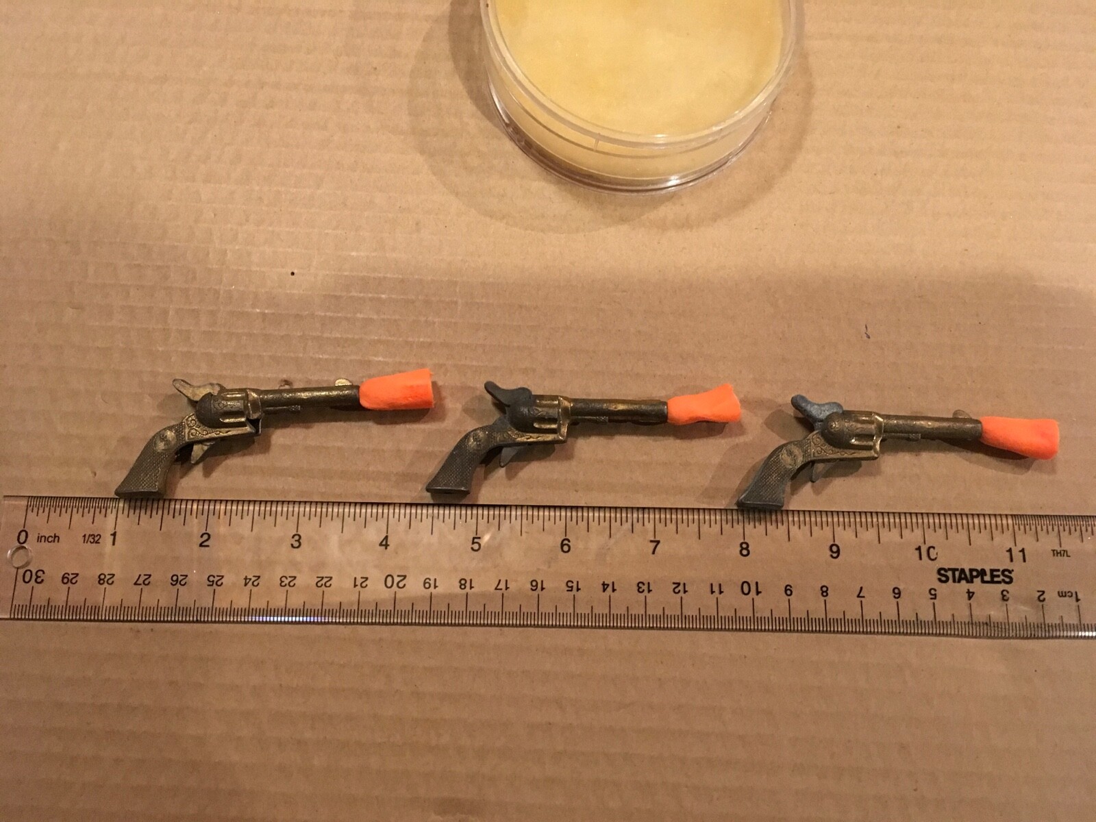 3 - RARE Vintage Roy Rogers TUCK A WAY GUN Tiny Works Cap Toy 1950's ...