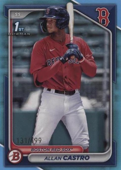 2024 Bowman - Prospects Allan Castro #BP-14 Sky Blue Border /499 (RC ...