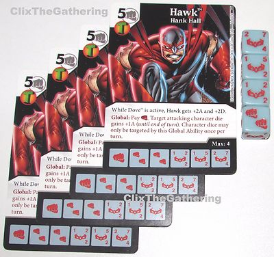 4x HAWK: HANK HALL 16/124 Batman Dice Masters DC | eBay