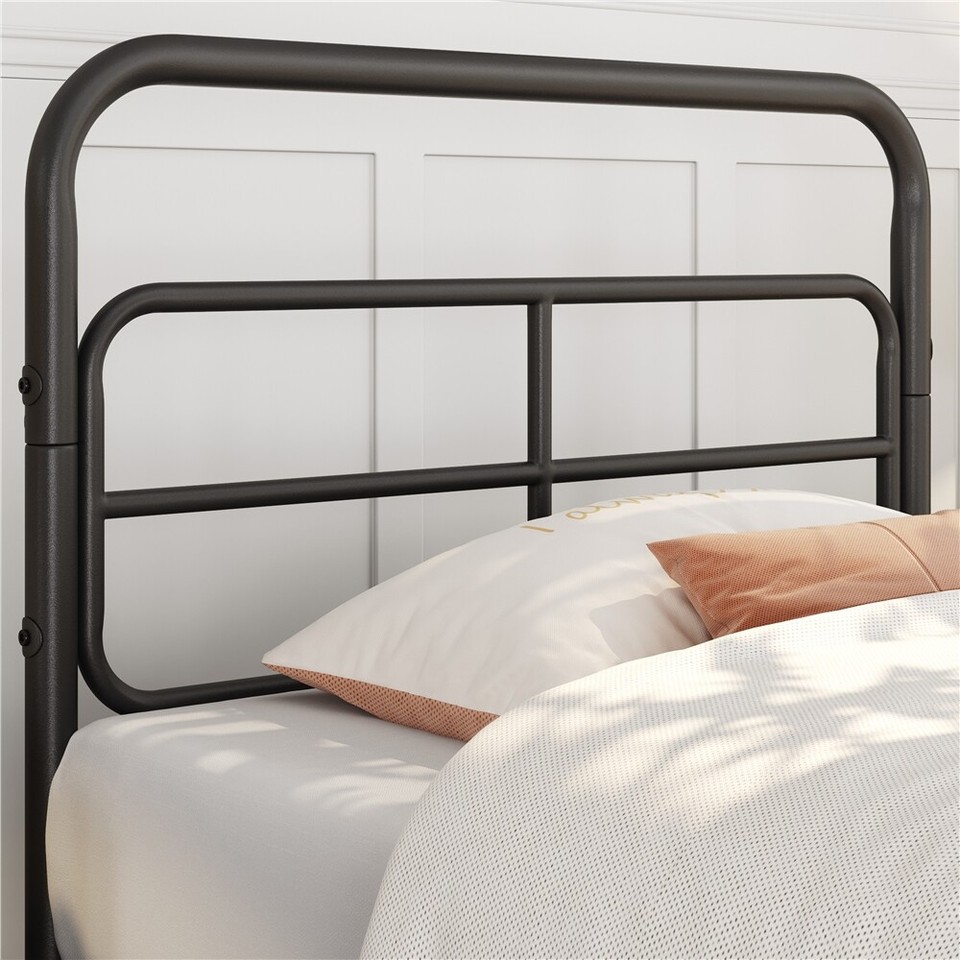 Modern Metal Bed Frame Platform Bed Frame with Geometric Pattern ...