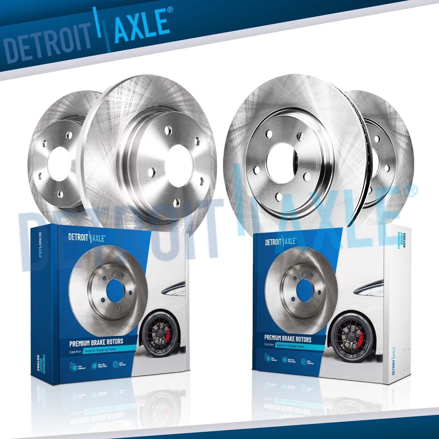 4pc Front and Rear Disc Brake Rotors Kit for 2013 - 2016 Ford Fusion ...