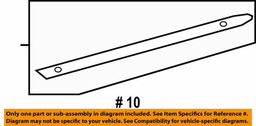 66248-0C060 Toyota Protector, rear body side panel, rh 662480C060, New ...