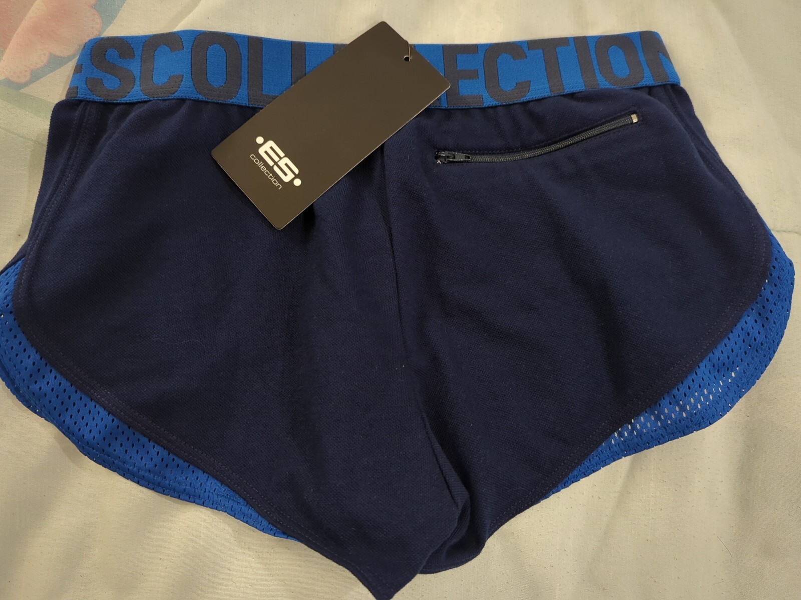 ES Collection Men's Sexy Sixty Rocky Shorts W/ Kangaroo Pouch Navy ...