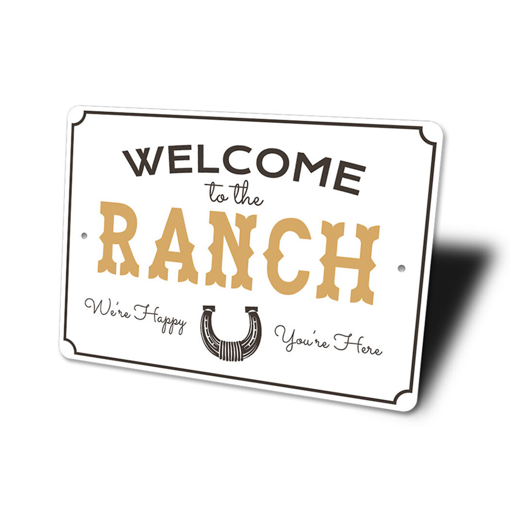 Welcome to The Ranch, Cowboy Ranch Sign, Horse Owner Metal Sign | eBay