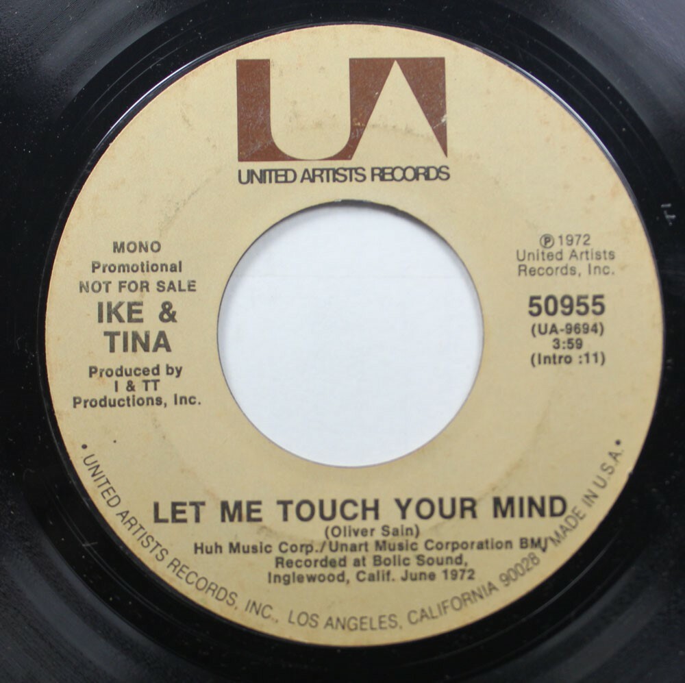 Soul Promo 45 Ike & Tina - Let Me Touch Your Mind / Let Me Touch Your ...