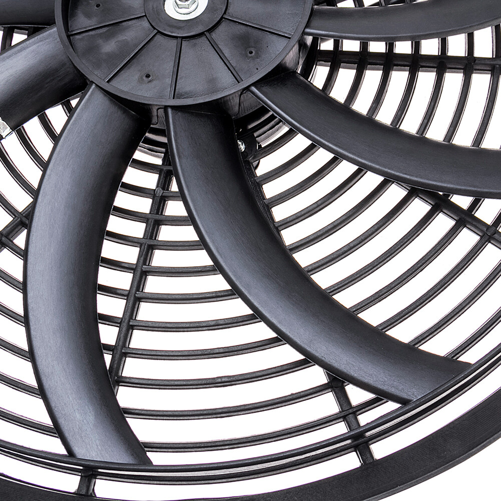 High 16"Inch 3500-CFM Electric Radiator Cooler Fan Thermostat Relay ...