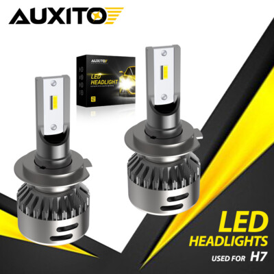 AUXITO 2x H7 LED Headlight Bulbs Kit 30000LM 150W Super Bright High Low ...
