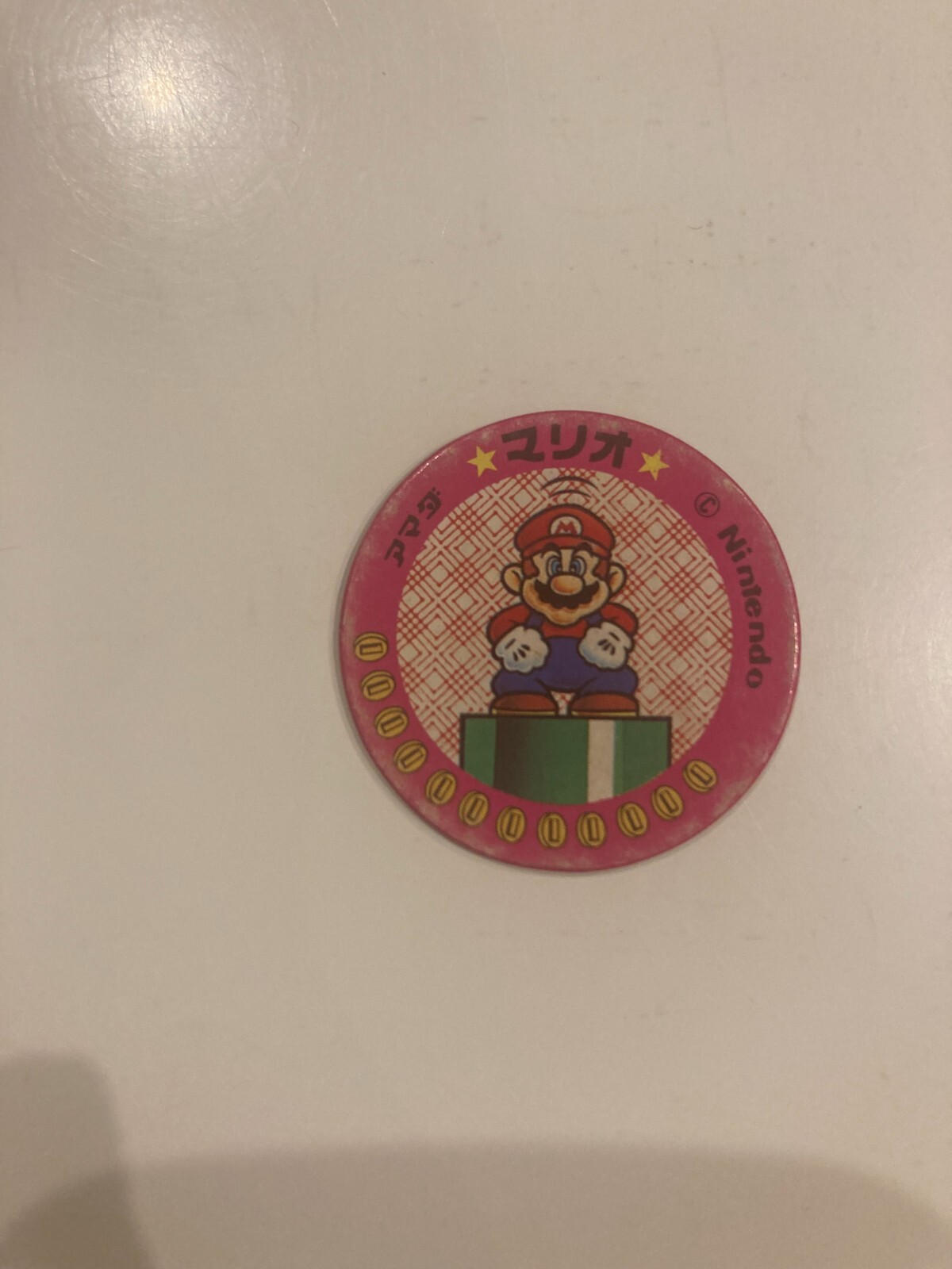 Super Mario World 1990 Vintage Holo Maru Menko 1.37in Retoro Nintendo F/S 021 | eBay