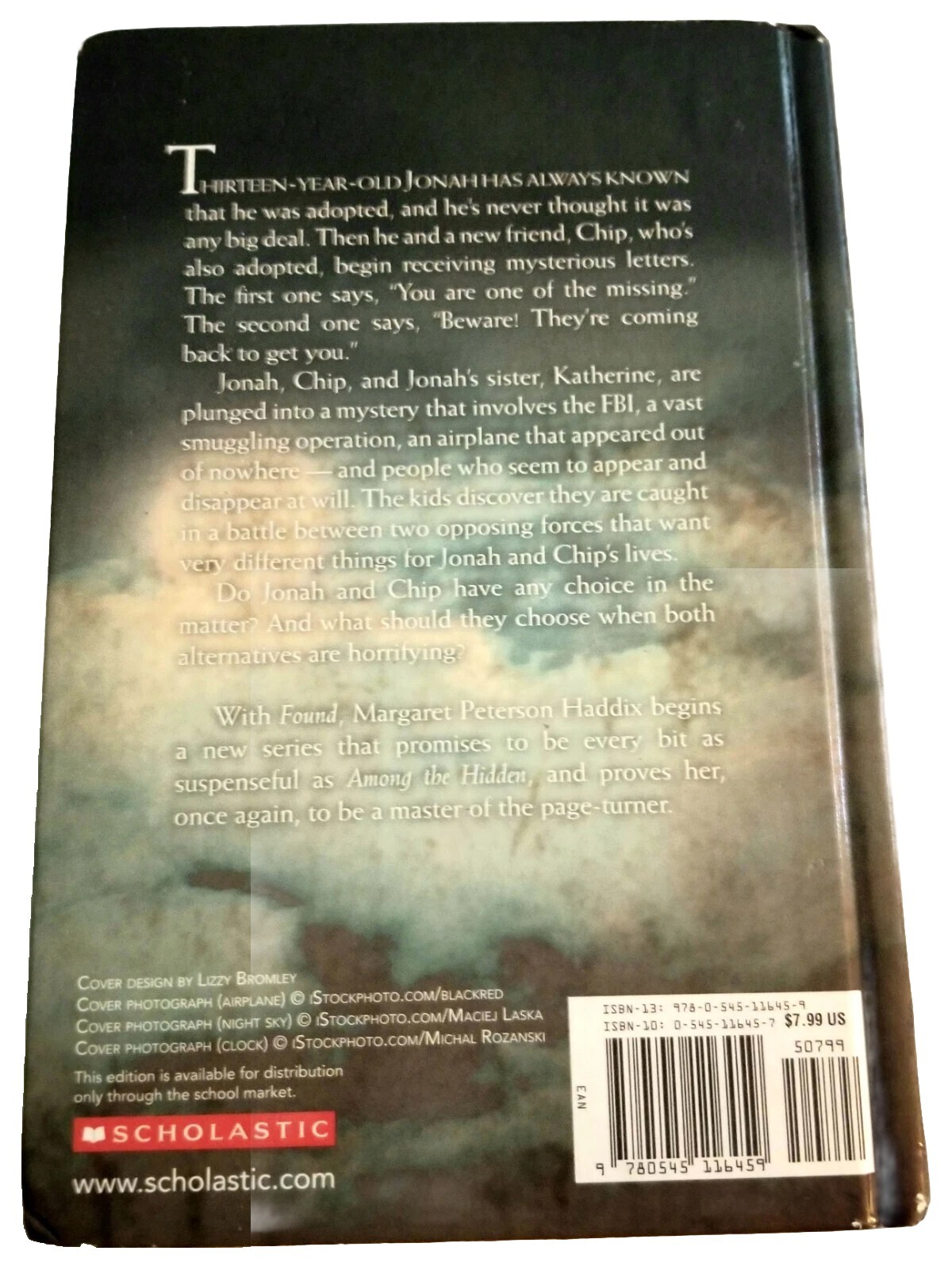 Found A Novel by Margaret Peterson Haddix. Book 1 of The Missing Series ...