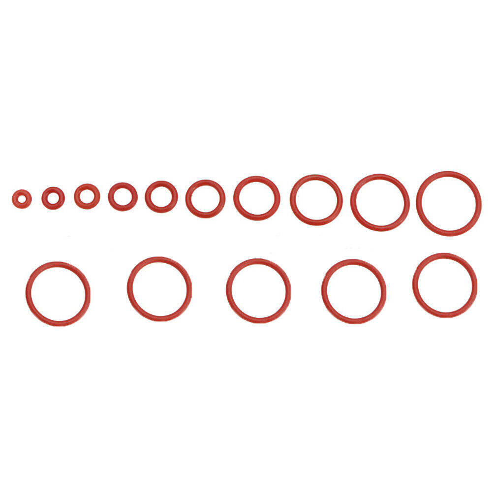 225PCS Red Silicon O-ring Washer Seal Kit Set Assortment Ring VMQ Box ...
