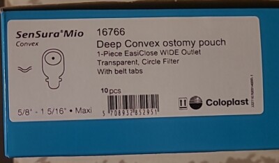 Coloplast 16766 Sensura Mio Convex 1-Pc Drainable Filter Ostomy Pouch ...