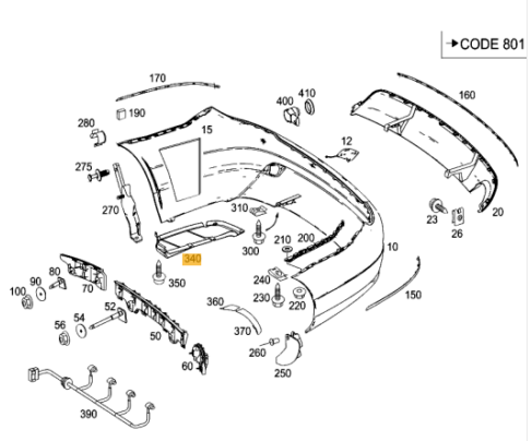 Mercedes-Benz 2046900307 Genuine OEM Heat Shield for sale online | eBay