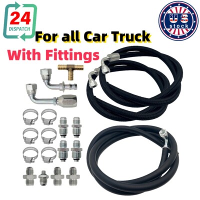 Steering Hose Hookup Fitting Kit For All Truck Hydro Boost Power Brake ...
