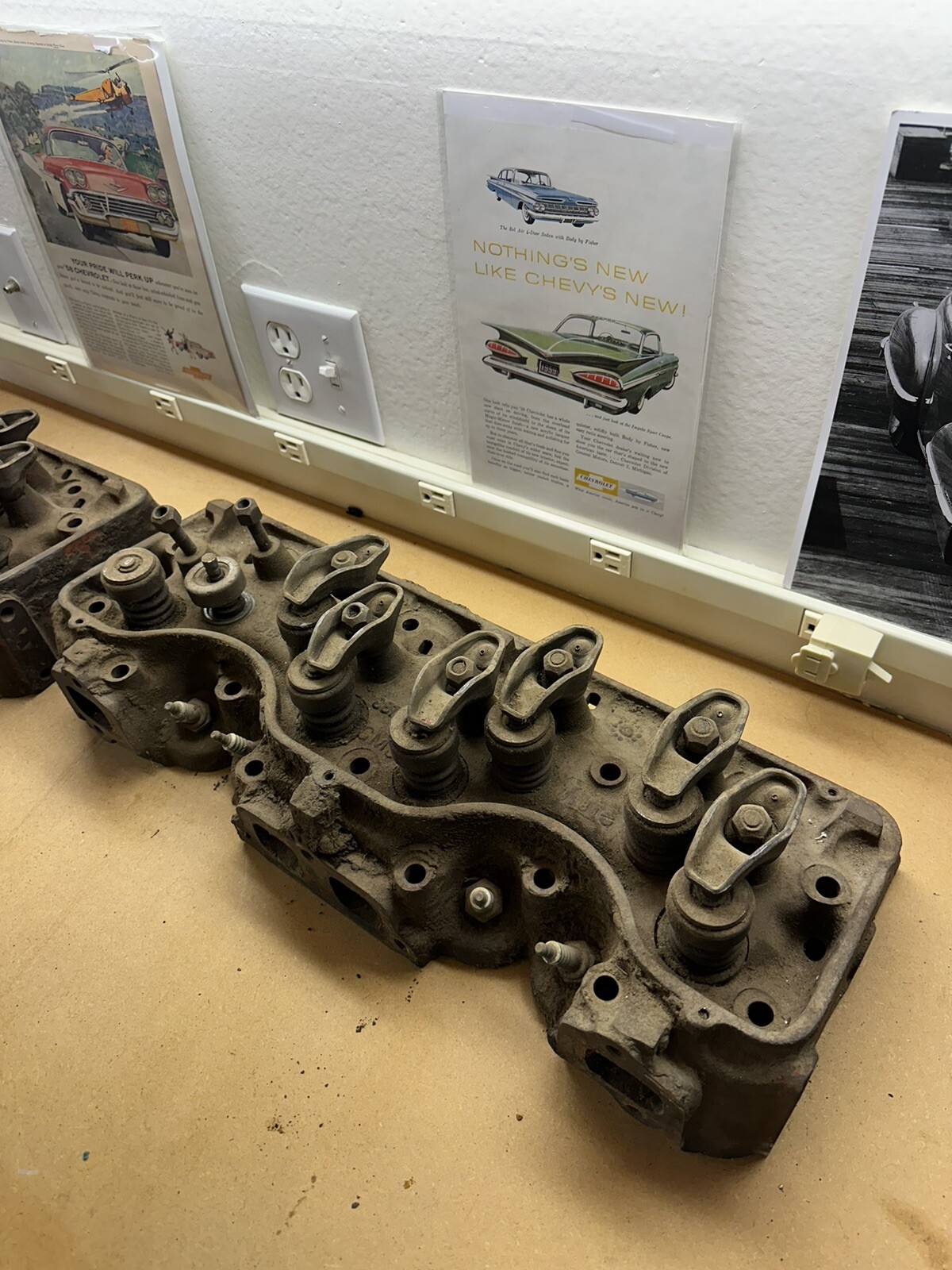 Chevrolet Truck 348 / 409 W Motor Cylinder Heads Pair 3819333 | eBay