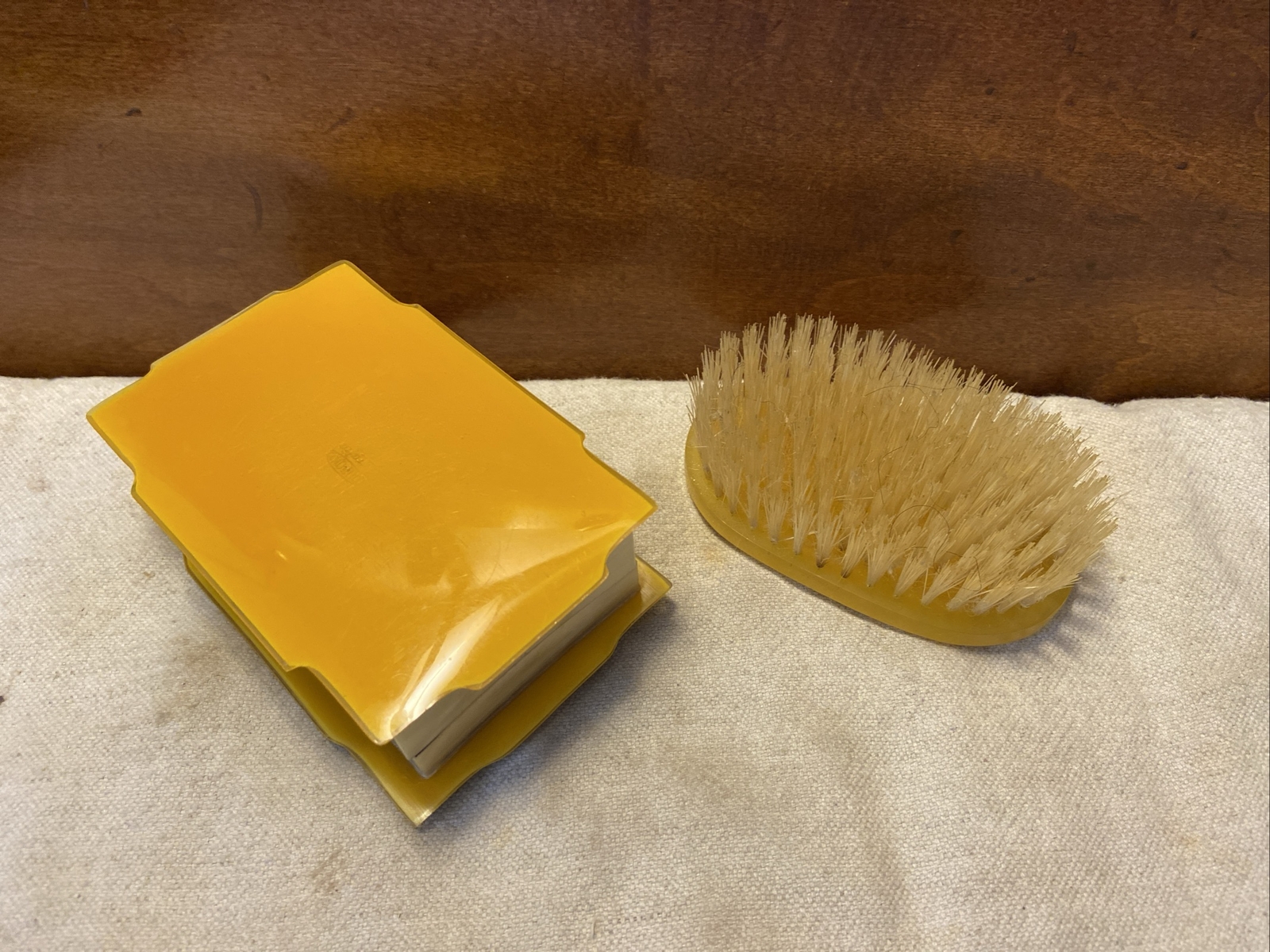 Vintage Pearlized Pyralin Celluloid Vanity Dresser Jewelry Trinket Box ...