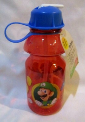 Super Mario Brothers Mario 13 oz Mario/Luigi Coins Water Tritan Bottle ...