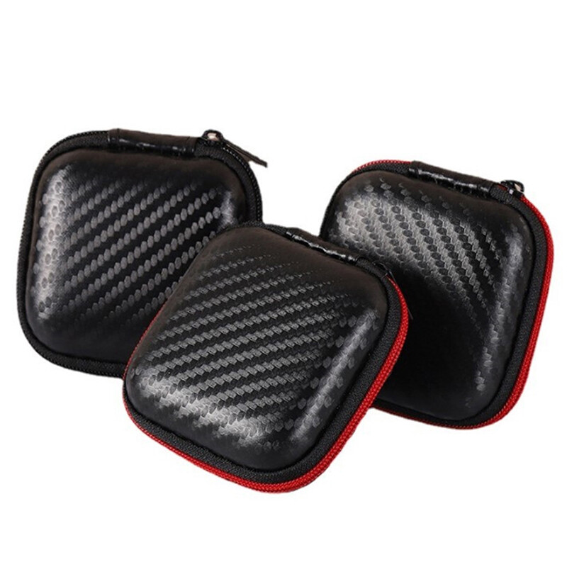 Earphone Wire Organizer Box Carrying Portable Travel Zipper Storage ...