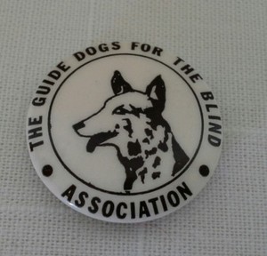 Vintage Pin Badge- The Guide Dogs For The Blind Association ...