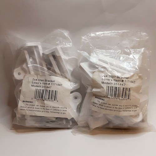 Deckorators 2” X 4” Stair Rail Connector Brackets and Hardware *Lot of ...