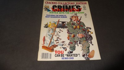 Cracked Magazine May 1986 Collectors Edition Presents Crime's War Humor ...